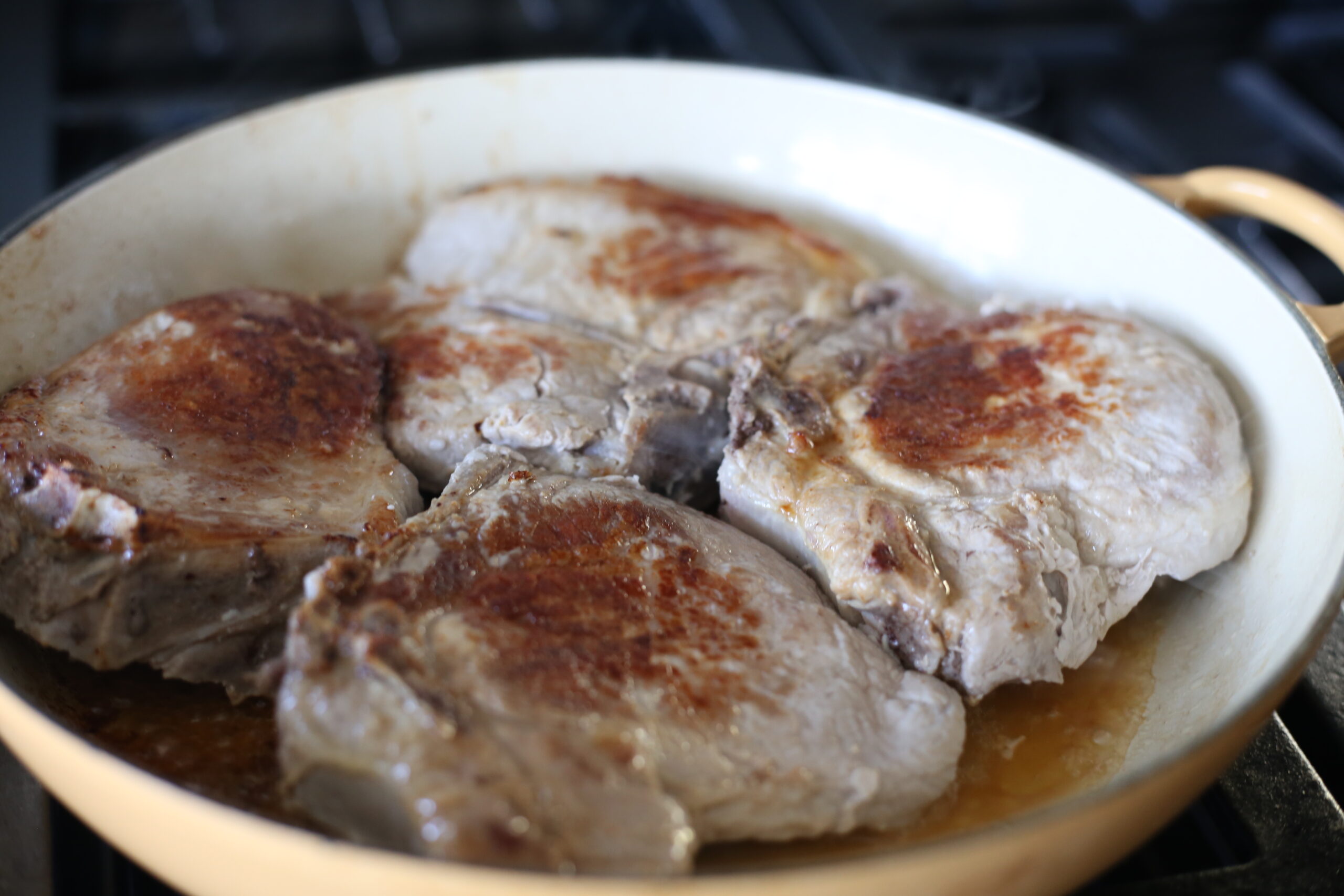 Pork Chops in Porto-Cream Sauce - Weekend Waffler